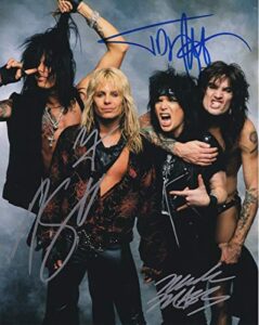 motley crue legendary hair metal band reprint signed promo photo #2 rp