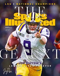 joe burrow reprint signed 11×14 sports illustrated cover lsu tigers poster print photo geauxt