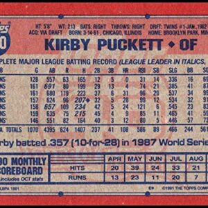 1991 Topps #300 Kirby Puckett