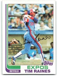 baseball mlb 1982 topps #70 tim raines #70 ex/nm expos