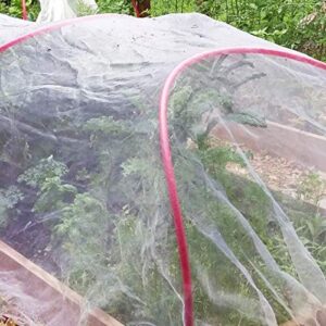 Huouo Mosquito Bug Insect Bird Net with Sewn Edges - 10 Ft x 20 Ft Barrier Hunting Blind Plant Cover Garden Mesh Netting for Protect Your Vegetables, Fruits, Flower & Trees