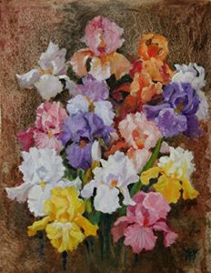 garden abloom, floral still life by internationally renowned artist yary dluhos