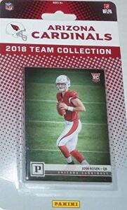 arizona cardinals 2018 panini factory sealed team set with larry fitzgerald and a josh rosen rookie card plus