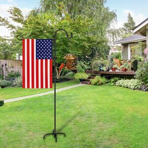 65 Inch Garden Flag Pole with Flag with Anti-Wind Clip for Flag Heavy Duty Garden Flag Stand for Plant Stand and Light Tall Garden Flag Poles for Outside inground,2 Stoppers and 1 Clip (1 PC, 65 INCH)