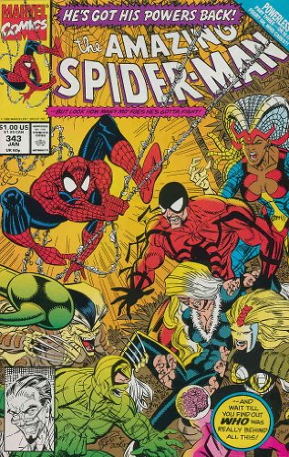 Amazing Spider-Man, The #343 VF/NM ; Marvel comic book | Erik Larsen Tarantula