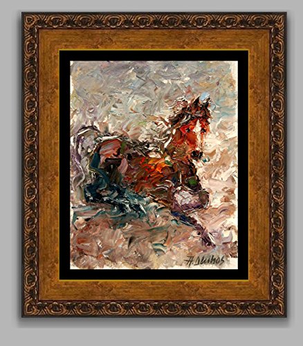 (SOLD) Time to Shine - equestrian painting by internationally renown painter Andre Dluhos