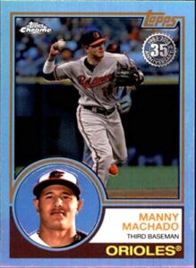 2018 topps chrome 1983 topps refractors #83t-9 manny machado baltimore orioles mlb baseball card