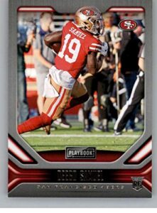 2019 playbook football #117 deebo samuel san francisco 49ers rc rookie official panini nfl trading card