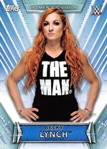 2019 topps wwe women’s division #20 becky lynch wrestling trading card