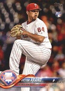 2018 topps series 2#675 victor arano philadelphia phillies rookie baseball card – gotbaseballcards