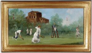 edwardian tennis: mixed doubles