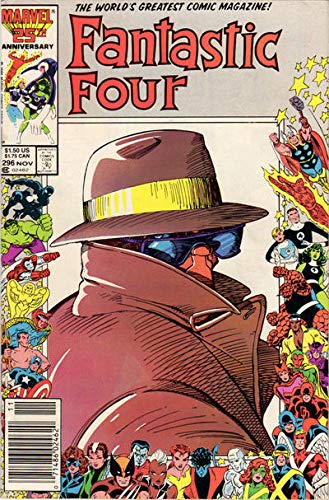 Fantastic Four (Vol. 1) #296 (Newsstand) VG ; Marvel comic book | 25th Anniversary Frame