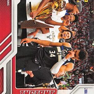 2021 Panini NBA Champions Milwaukee Bucks #30 Team Photo With Giannis Antetokounmpo Official NBA Basketball Card Commeorating the Bucks Championship season in Raw (NM or Better) Condition