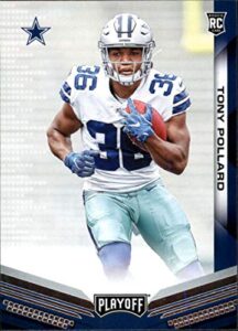 2019 playoff football #236 tony pollard rc rookie dallas cowboys official panini nfl trading card