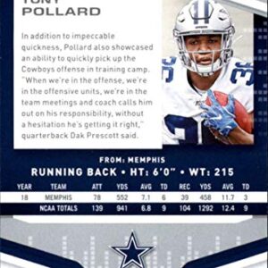 2019 Playoff Football #236 Tony Pollard RC Rookie Dallas Cowboys Official Panini NFL Trading Card