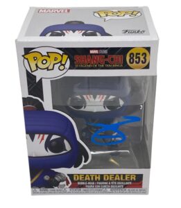 andy le signed autographed shang-chi death dealer funko pop #853 figure acoa coa