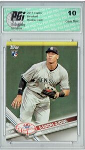 aaron judge 2017 topps #nyy-16 yankees set variation rookie card pgi 10