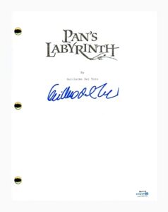 guillermo del toro signed autographed pan’s labyrinth script screenplay acoa coa