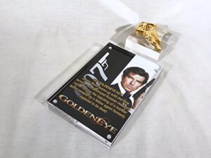 007 james bond, goldeneye gold key, solid metal