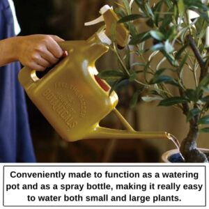 Time Concept Garden Spray Bottle - Green - Watering Pot and Sprinkler, Multipurpose Plant Mister