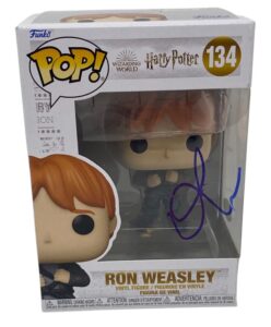 rupert grint signed autographed ron weasley harry potter funko pop #134 acoa coa