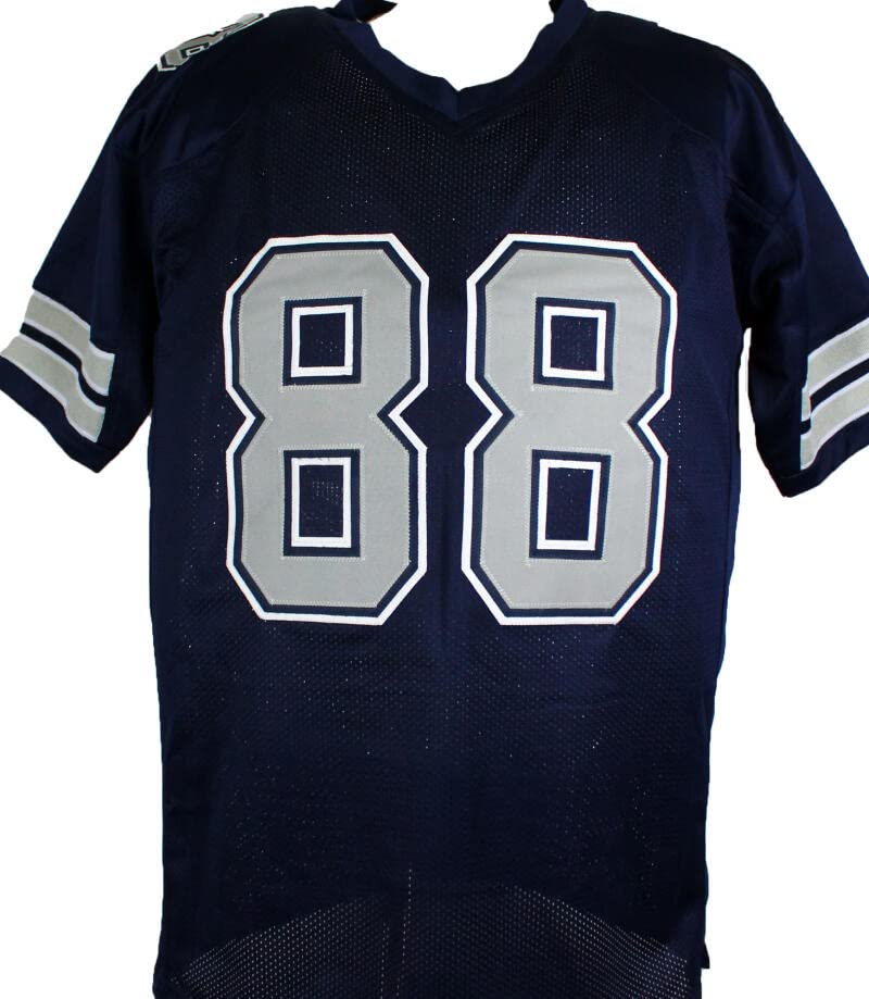 Drew Pearson Autographed Blue Pro Style STAT Jersey w/HOF-Beckett W Hologram Black