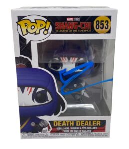 andy le signed autographed shang-chi death dealer funko pop #853 figure acoa coa