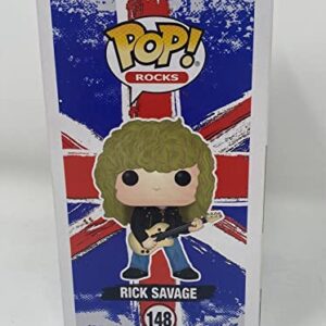 Rick Savage Signed Autographed Def Leppard Funko Pop Rocks Figure ACOA COA