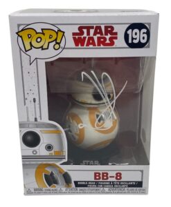 j.j. abrams signed autographed star wars funko pop bb-8#196 figure acoa coa