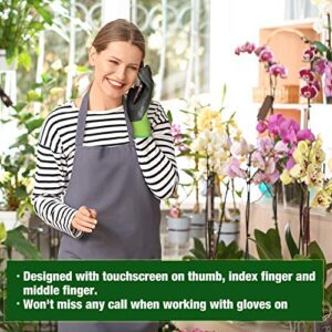 WORKPRO 2 Pairs Garden Gloves, Working Gloves with Eco Latex Palm Coated, Works Gloves with Touchscreen for Weeding, Digging, Raking and Pruning(L)