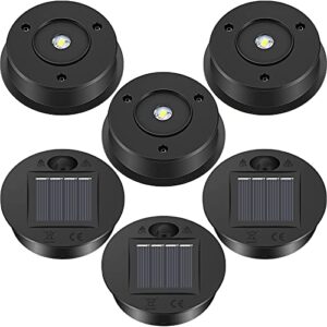 toodoo 6 pieces solar lights replacement top 7 lumens solar lantern parts led solar panel lantern lid lights for outdoor hanging solar lanterns garden patio decor