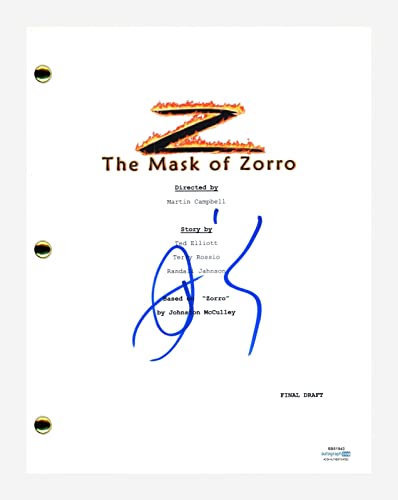 Antonio Banderas Signed Autographed The Mask of Zorro Script Screenplay ACOA COA