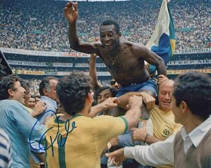 pele signed 8×10 photo