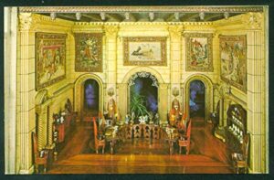 colleen moore fairy castle miniature round table king arthur museum chicago postcard