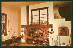 family kitchen mount vernon virginia va vintage postcard