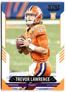 2021 score #301 trevor lawrence rc rookie clemson tigers