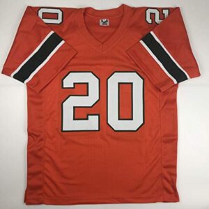 Autographed/Signed Bernie Kosar Miami Orange Football Jersey JSA COA