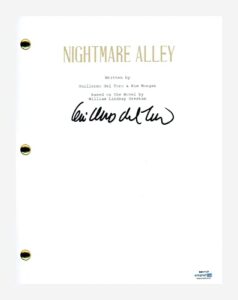 guillermo del toro signed autographed nightmare alley script screenplay acoa coa