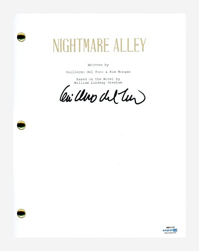 Guillermo Del Toro Signed Autographed Nightmare Alley Script Screenplay ACOA COA