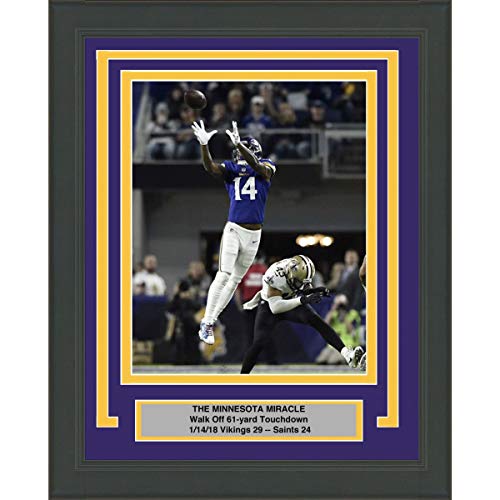 Framed Stefon Diggs Minnesota Miracle Vikings 8x10 Football Photo Professionally Matted #2