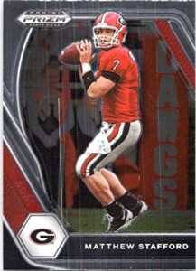 2021 panini prizm draft picks #19 matthew stafford georgia bulldogs nfl football card nm-mt