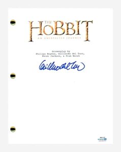 guillermo del toro signed the hobbit an unexpected journey movie script acoa coa