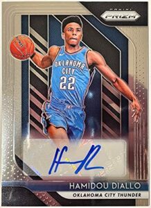 2018-19 panini prizm basketball hamidou diallo autograph rookie card – now with the detroit pistons!