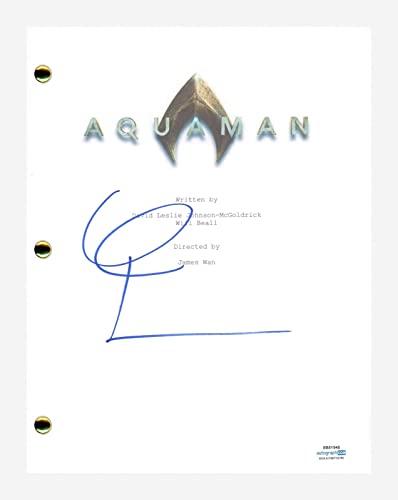 Willem Dafoe Signed Autographed Aquaman Movie Script ACOA COA