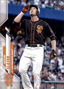 2020 topps #490 austin slater nm-mt san francisco giants baseball