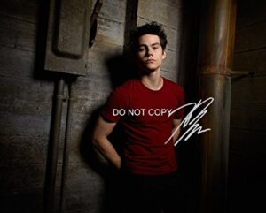 teen wolf mtv show dylan o’brien reprint signed autographed photo #4 rp the maze runner