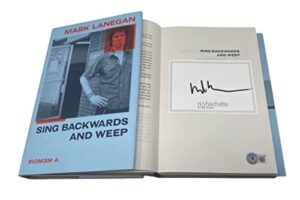 mark lanegan signed sing backwards and weep hc book screaming trees beckett coa