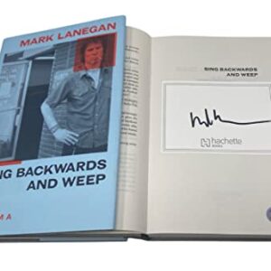 Mark Lanegan Signed Sing Backwards and Weep HC Book Screaming Trees Beckett COA