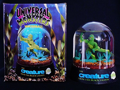 VINTAGE 1991 CREATURE FROM THE BLACK LAGOON * MONSTER SNOW GLOBE * WATERBALL * MINT UNUSED!!