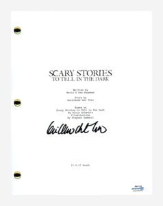 guillermo del toro signed scary stories to tell in the dark script acoa coa